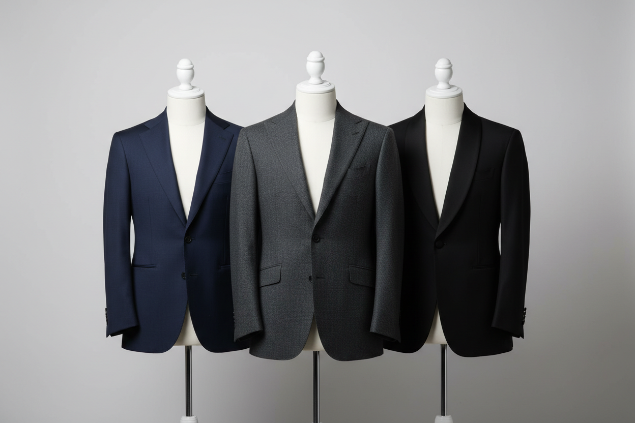 Suit Lapel Styles Guide: Notch vs Peak vs Shawl Collar | WIAI Custom Suits